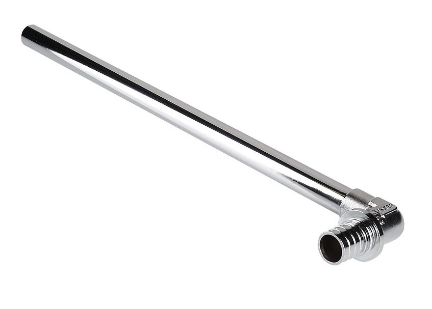 Сантех VALTEC угловой аксиальный фитинг с хромированной латунной трубкой короткий 16 2,2 х15 300 мм VTm.481. C.001615 ЛОТ 3 шт