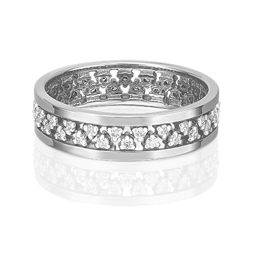 Кольцо, белое золото, 585 проба, бриллиант