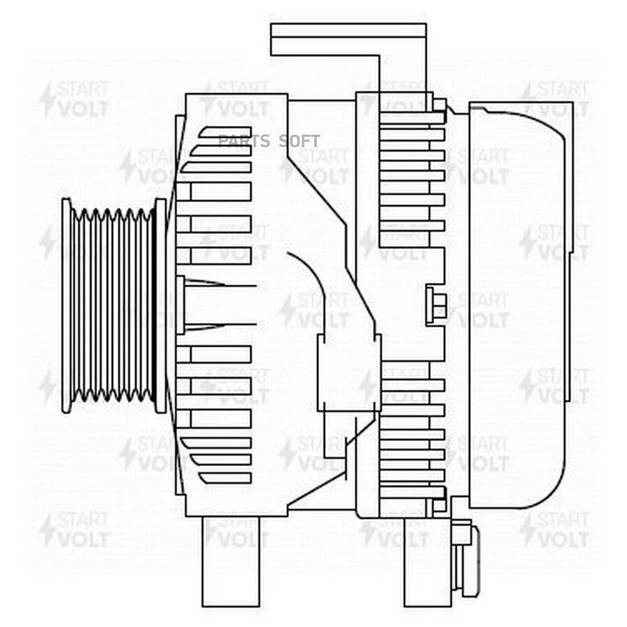 Генератор TOYOTA CAMRY V50 11- 2.0I 100A от официального дистрибьютора, STARTVOLT, артикул LG1919