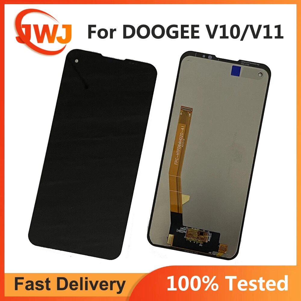 Оригинальный JWJFIX для Doogee V10 V11, ЖК-дисплей, дигитайзер сенсорного экрана в сборе для Doogee V10, замена ЖК-дисплея