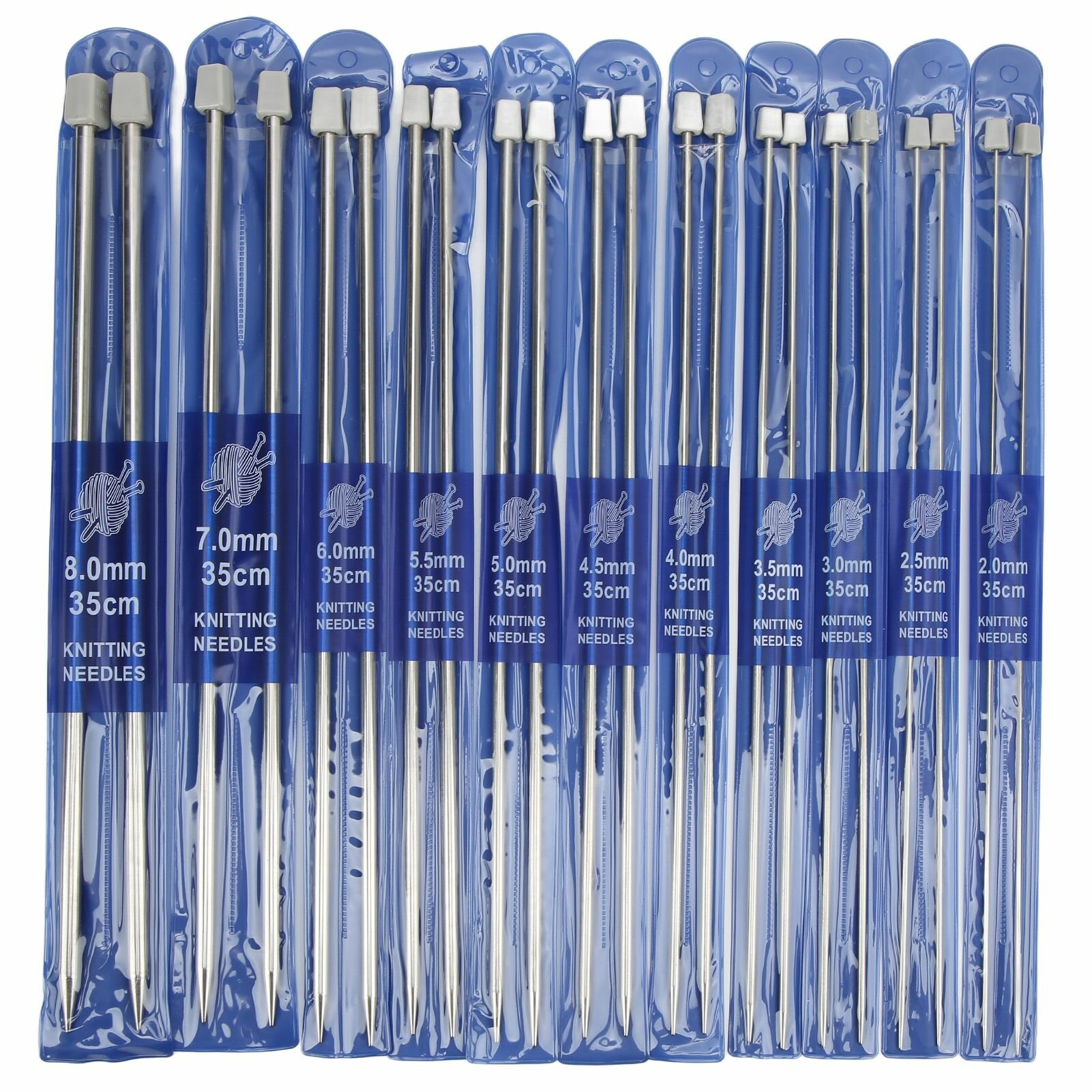 11 пар одноострых спиц, набор нескольких размеров, одноострые спицы длиной 14 дюймов, набор для рукоделия