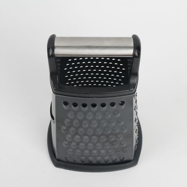 TODELIA терка 22,5 см четырехгранная из нержавеющей стали с черным пластиком