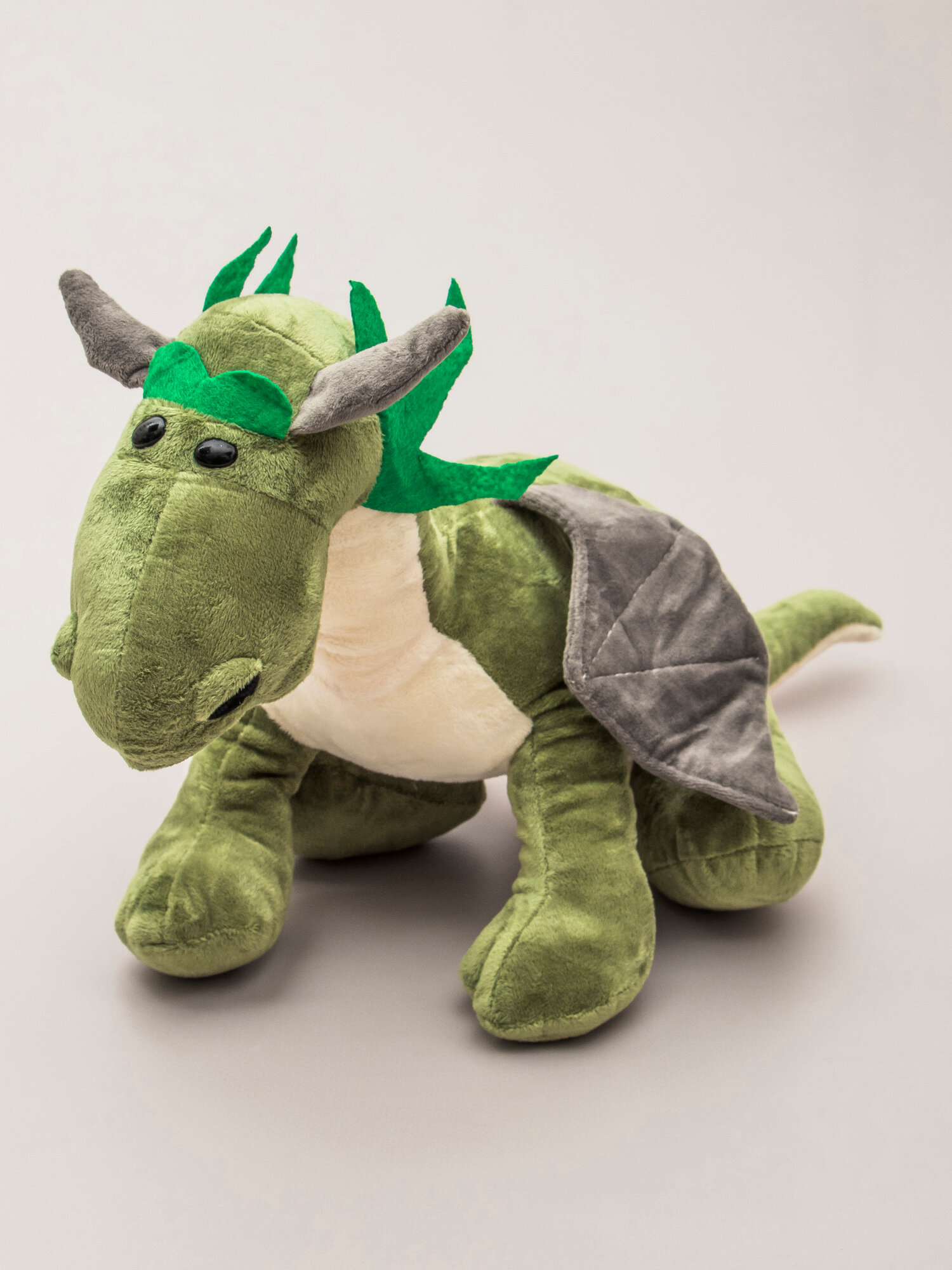 Мягкая Игрушка Дракон N 3 зеленый 50 см подарок на 14 февраля, 23 февраля, 8 марта