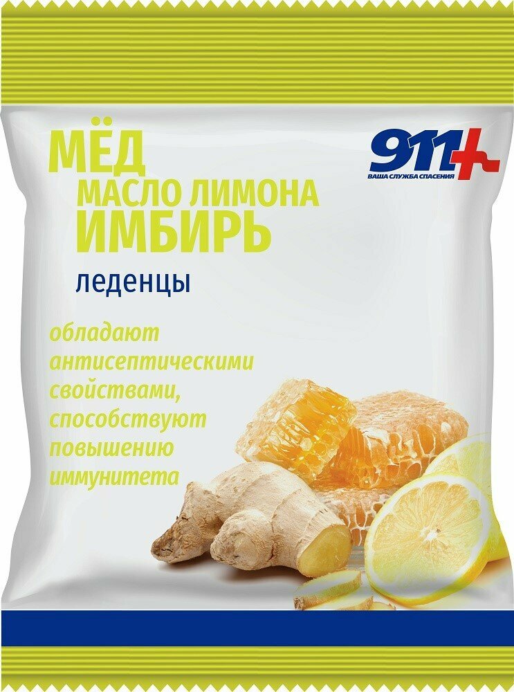 Леденцы МЕД имбирь С витамином С