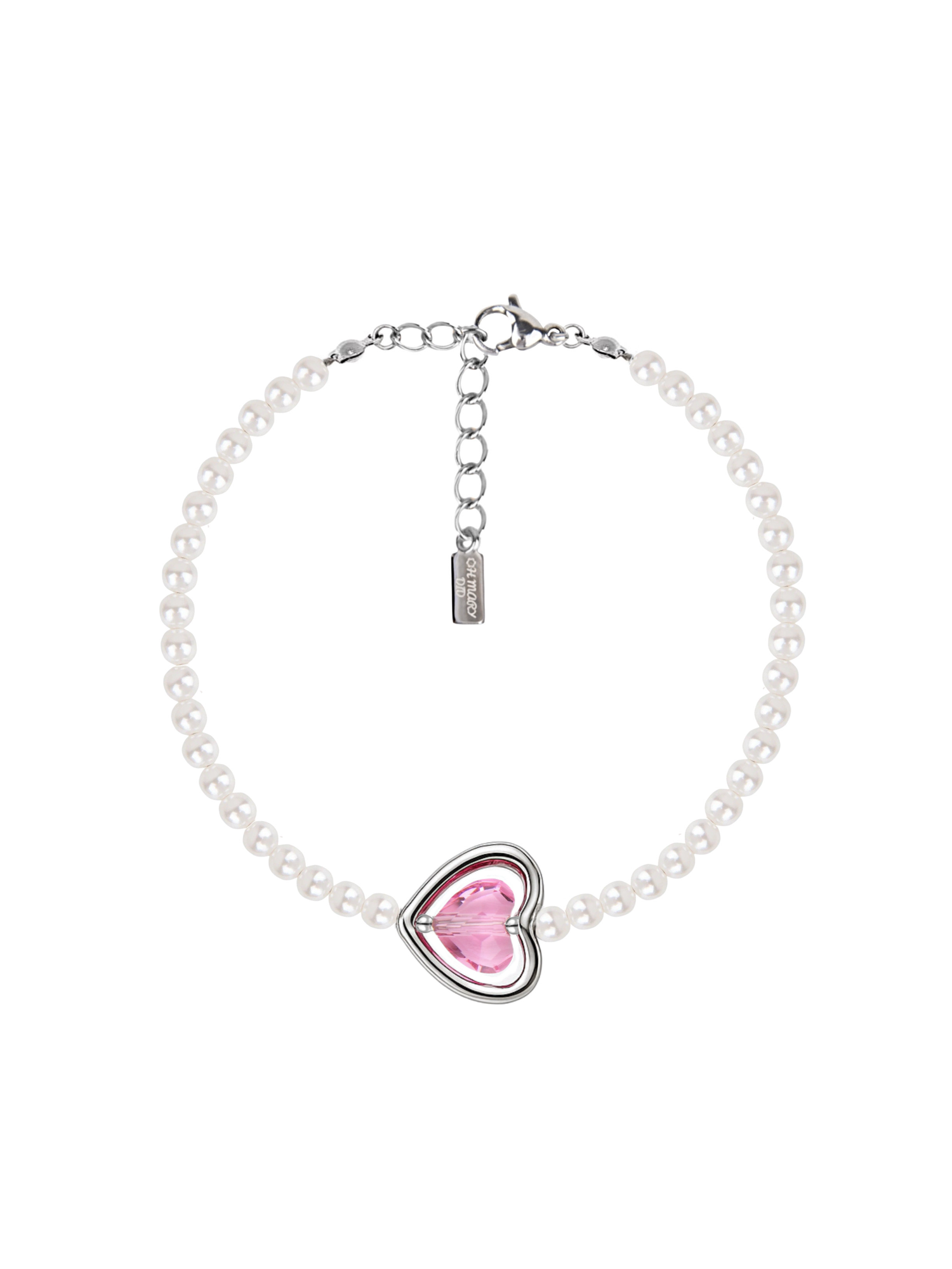 Браслет, кристаллы Swarovski, жемчуг имитация