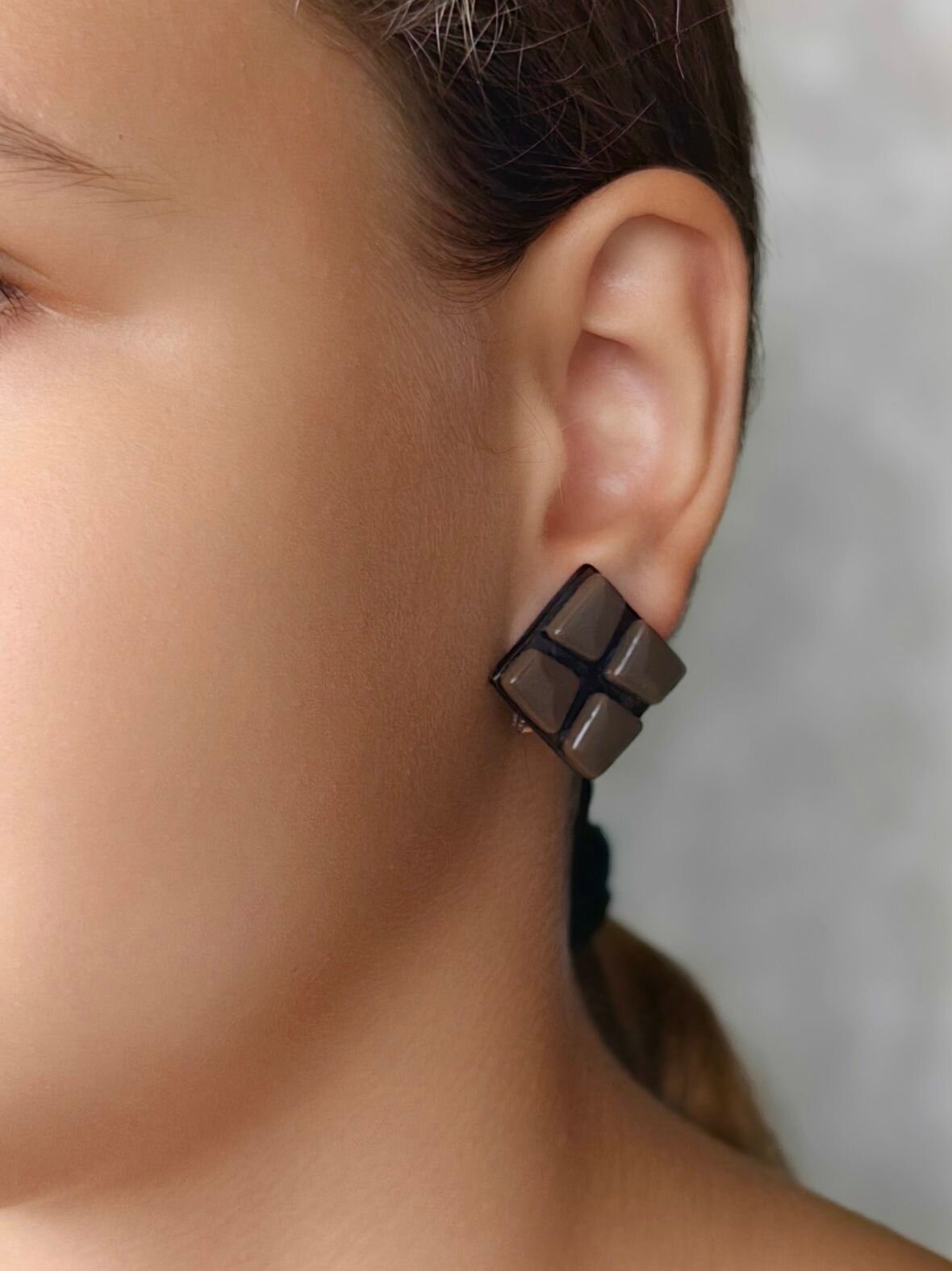 Серьги, стекло