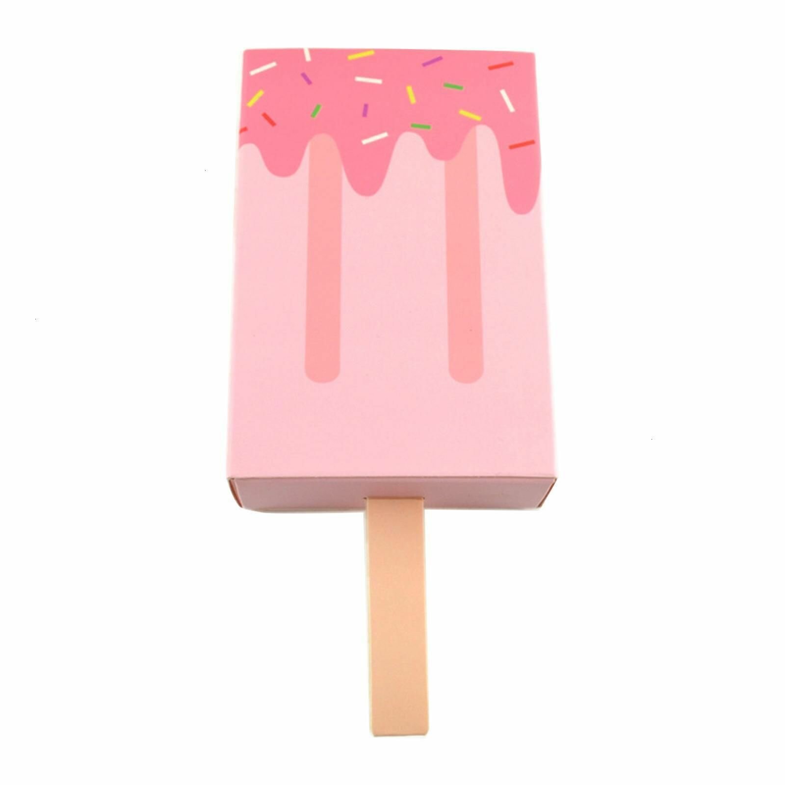 Коробки для конфет/мороженого (50шт/упак, розовые)