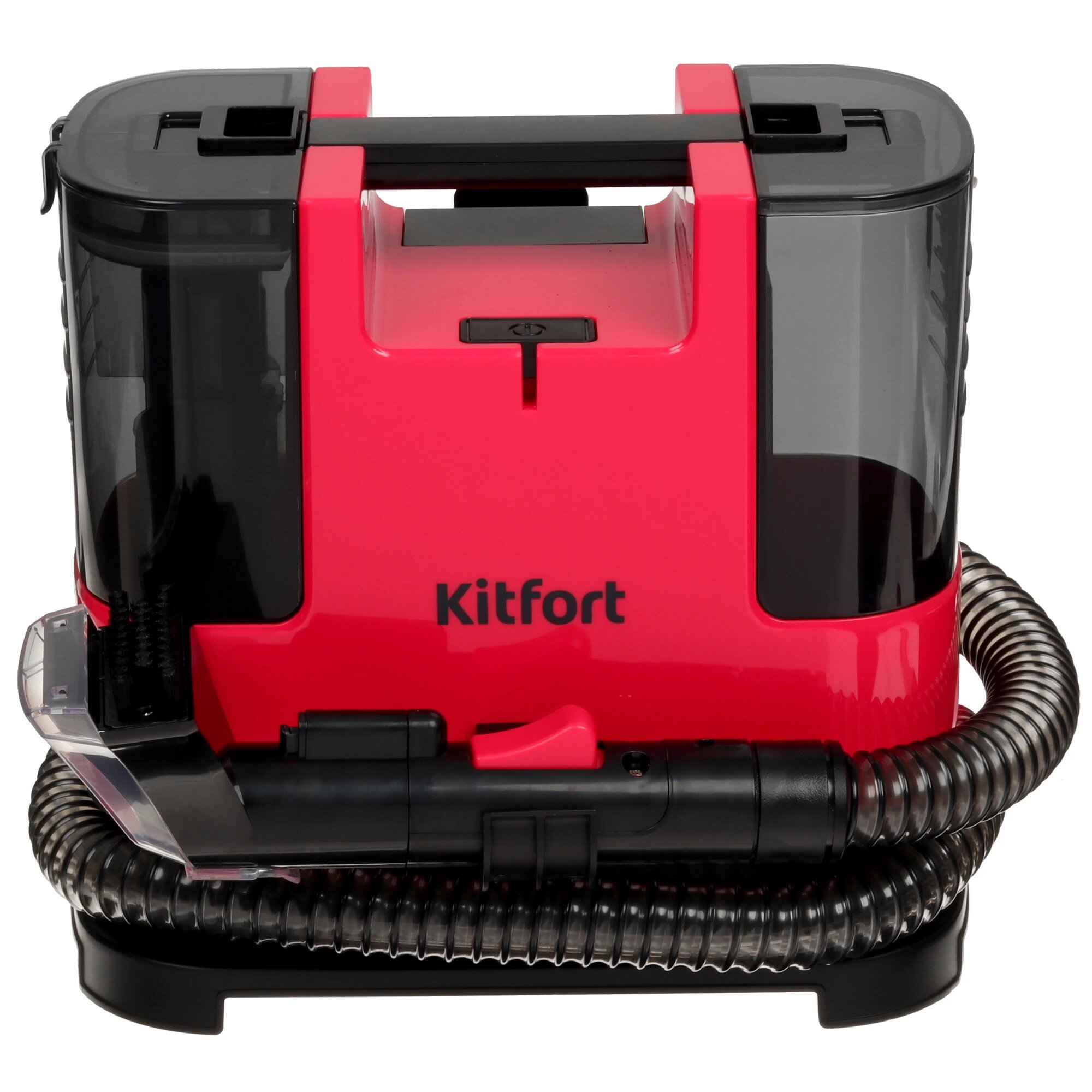 Пылесос Kitfort КТ-5162-1, моющий, 400 Вт, 1.3/0.5 л, чёрно-красный