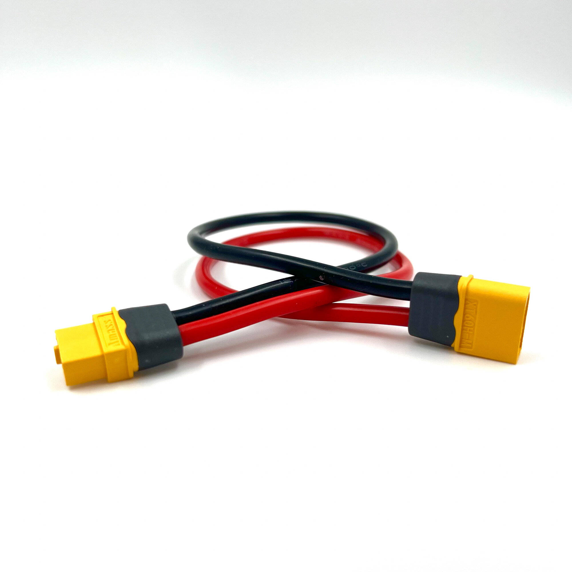 Удлинитель Amass XT60H-M + XT60H-F с силиконовым проводом 12AWG, 300мм