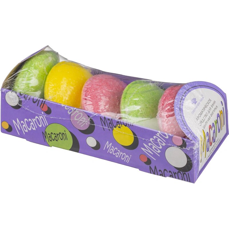 Соль для ванн ароматизированная таблетированная Macaroni 300г 5штx60гр/уп