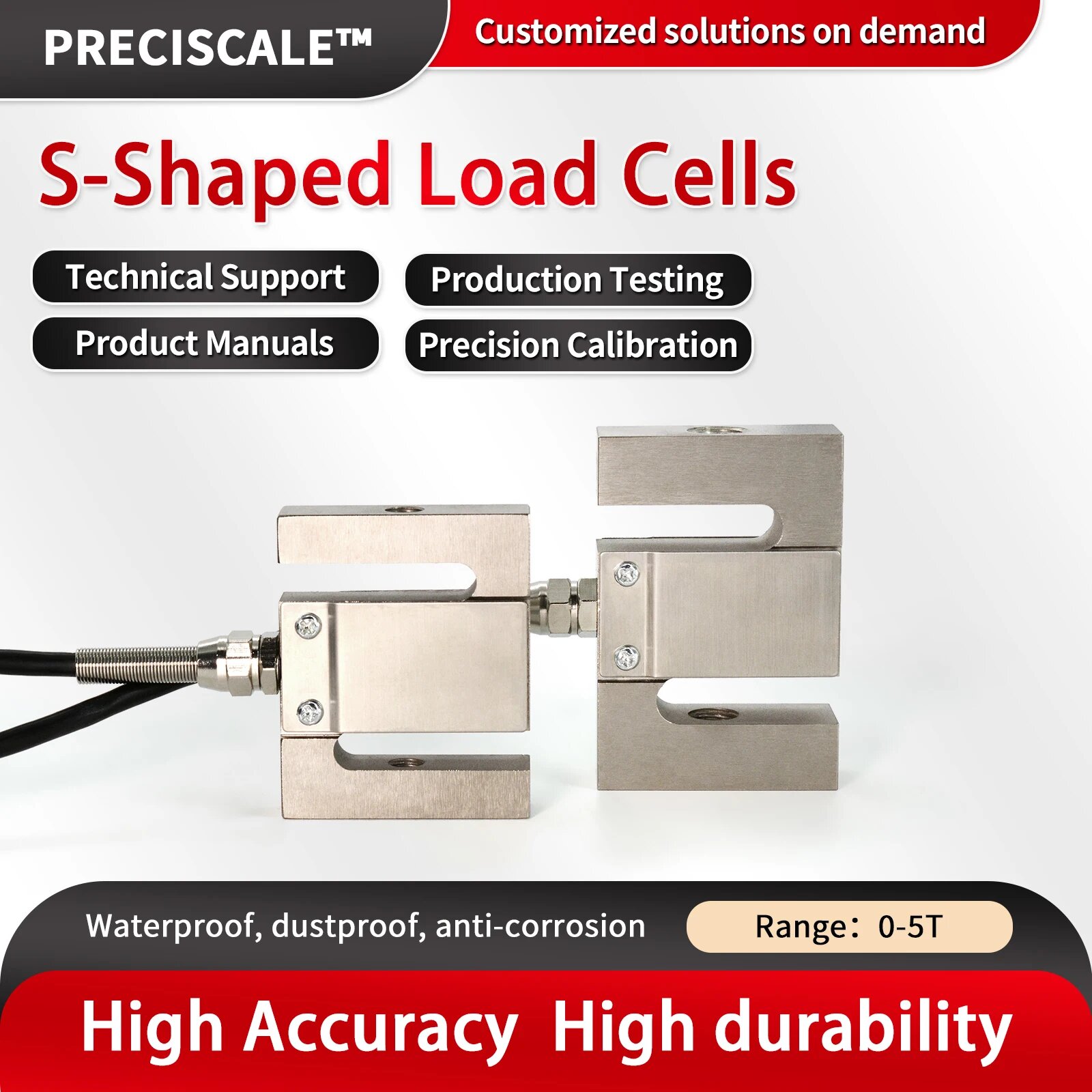 Preciscale S-тип тензодатчик 20KG