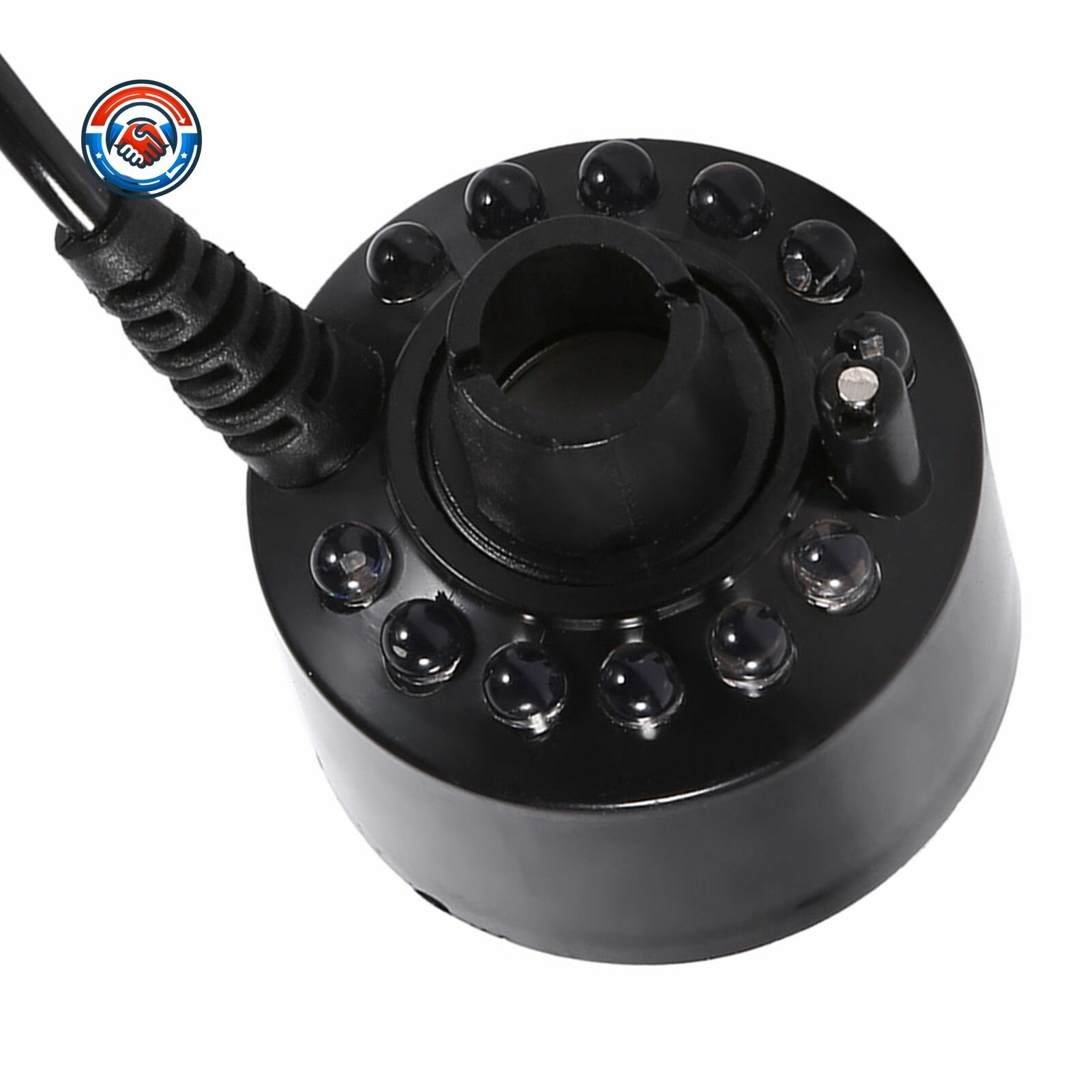 Ультразвуковой генератор тумана с 12 RGB-светодиодами для пруда, фонтана, террариума и аквариума, автоматическая смена цветов, декоративный туманообразователь с ионами воздуха, увлажнение и ароматизация, длительный срок службы