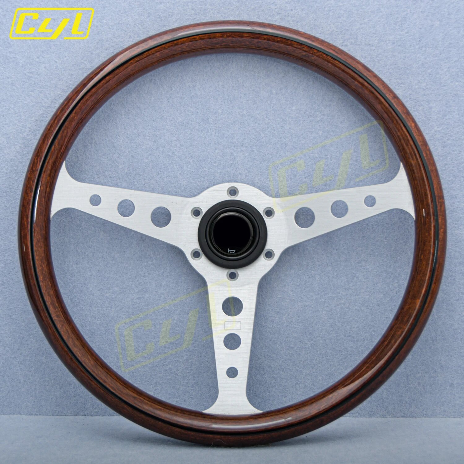 JDM Универсальный 14 дюймов 358 мм INDY деревянный стиль руль классический винтажный спортивный руль, S with black line