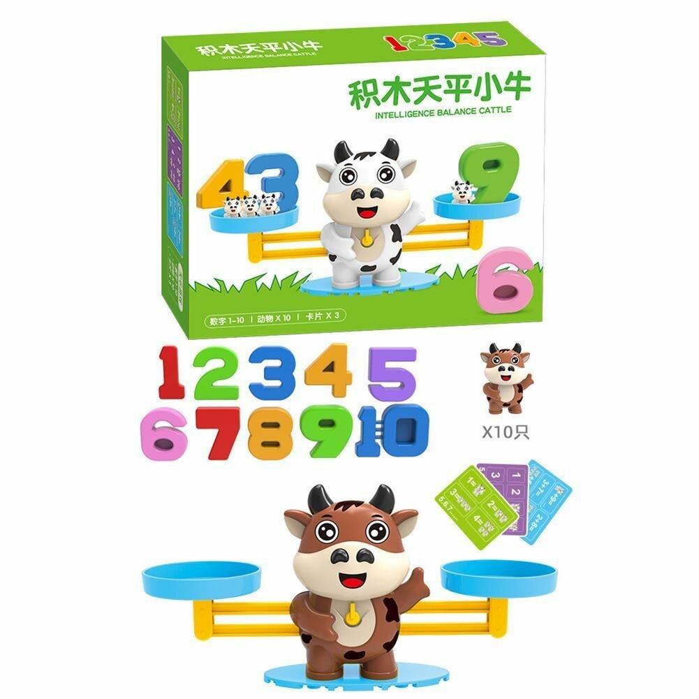 Игрушка-весы "Обезьянка/Корова" для развития когнитивного и логического мышления