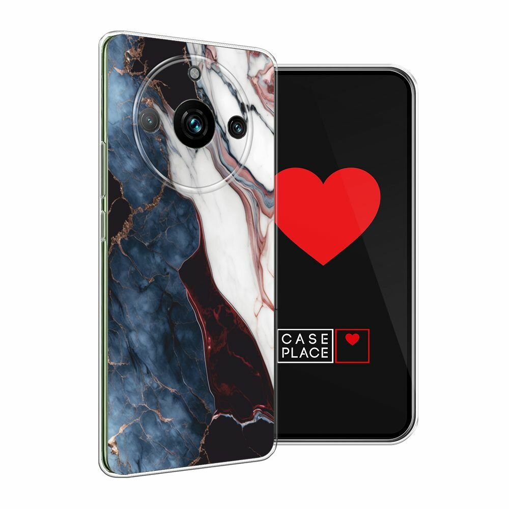Чехол на Realme 11 Pro / Реалми 11 Про с принтом "Благородный мрамор" — фото 1