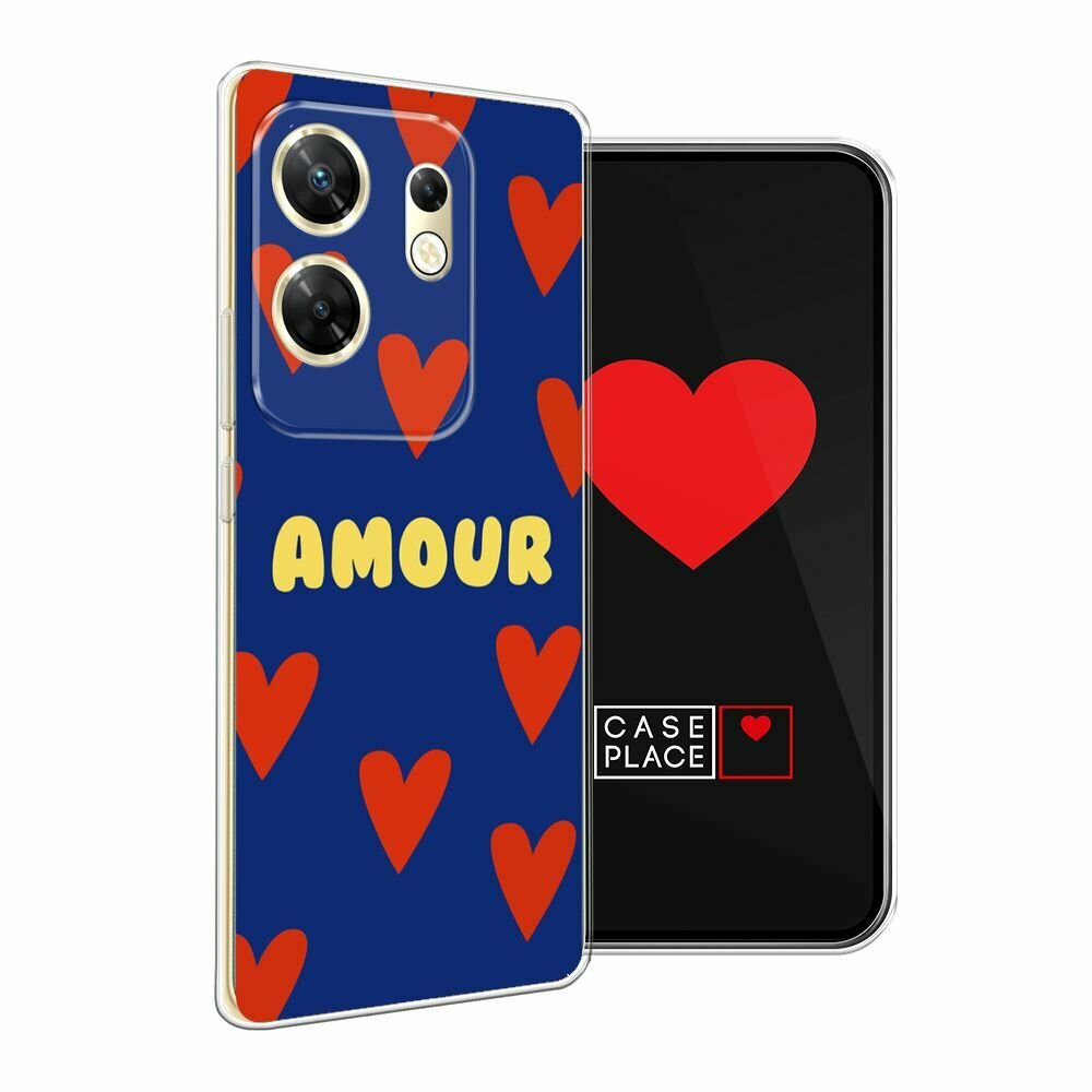 Чехол на Infinix Zero 30 4G / Инфиникс Зеро 30 4G с принтом "Amour art - 14 февраля" — фото 1