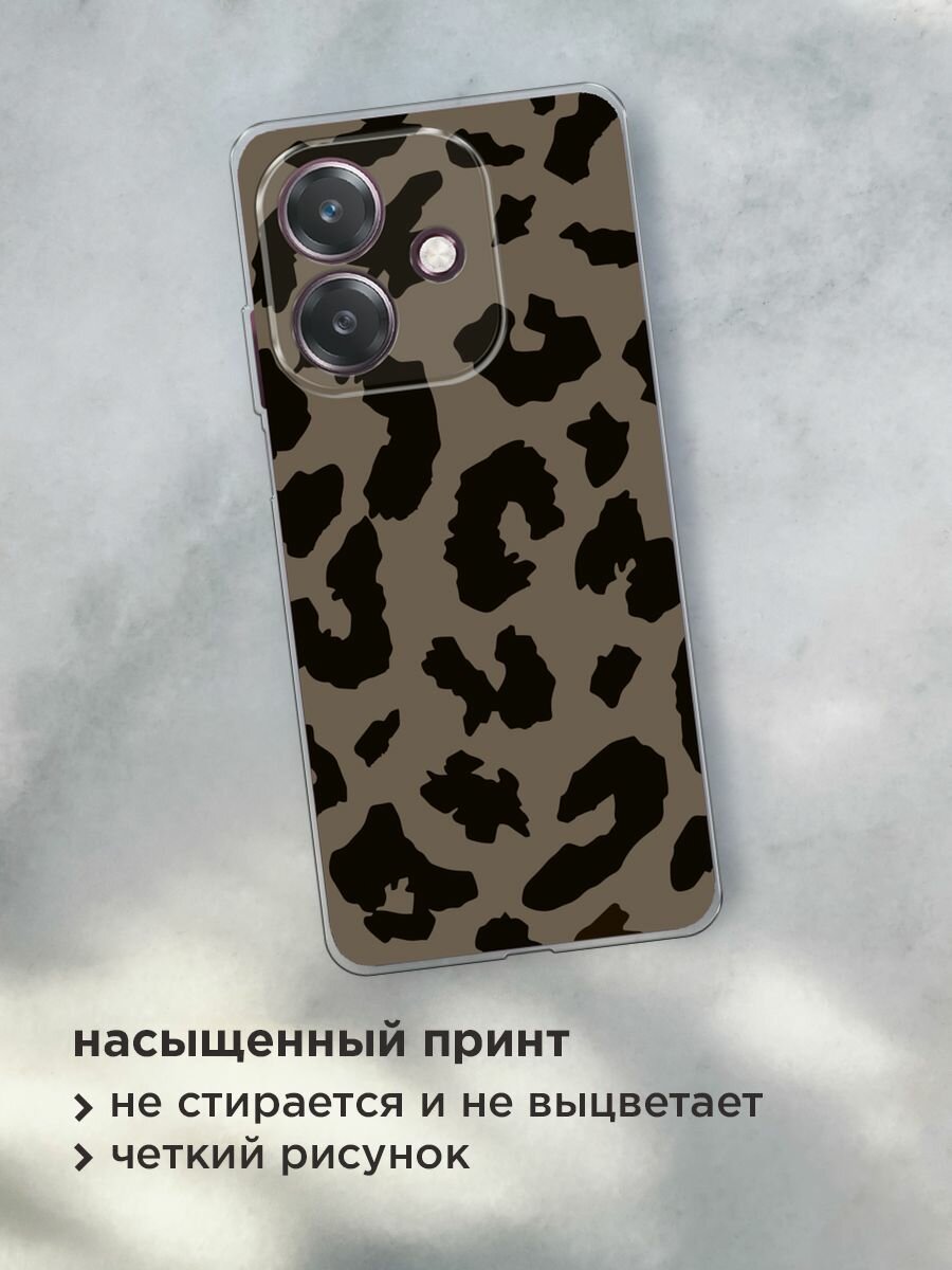 Чехол на Oppo A3/A3x / Оппо А3/A3x с принтом "Леопардовые пятна паттерн 1" — фото 1