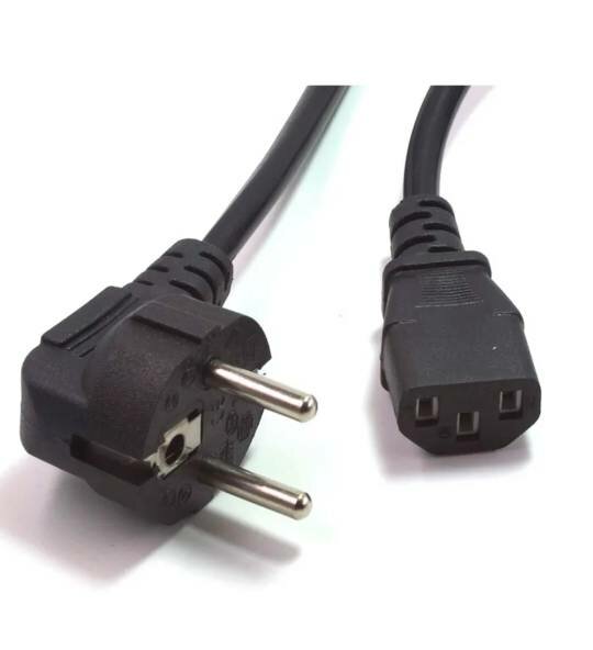 Сетевой кабель питания для компьютера 1.5 метра, евровилка