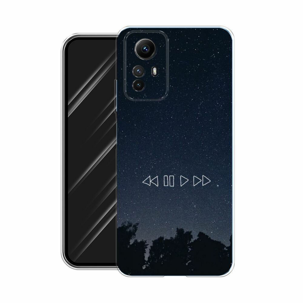 Чехол на Xiaomi Redmi Note 12S / Сяоми Редми Ноут 12S с принтом "Космическая музыка" — фото 1