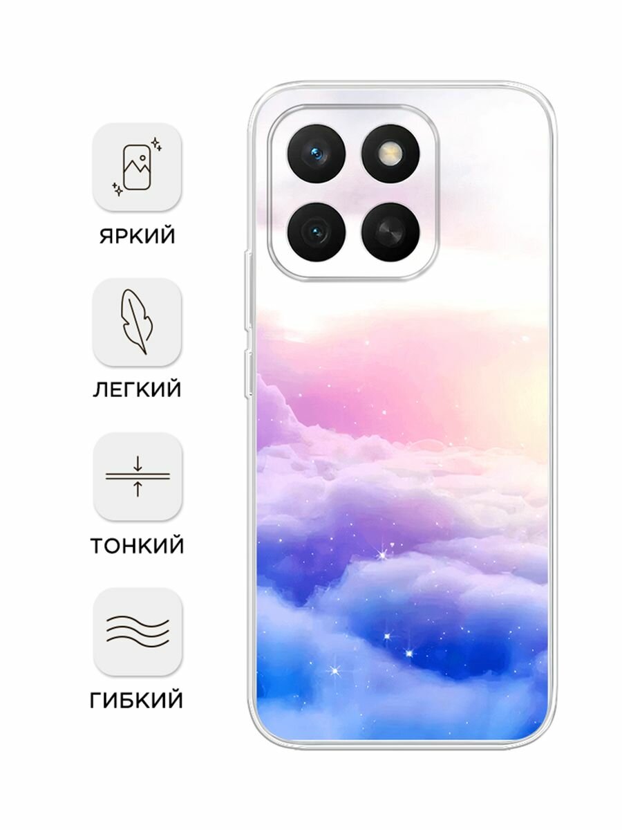Силиконовый чехол на Honor X8c / Хонор X8c с принтом "Небеса" — фото 1