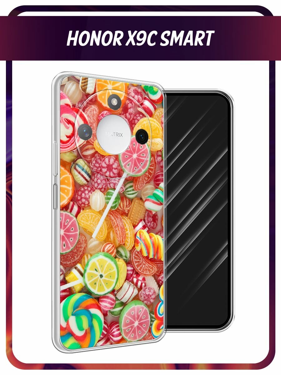 Чехол на Honor X9c Smart / Хонор X9c Смарт с принтом Вкусняшки