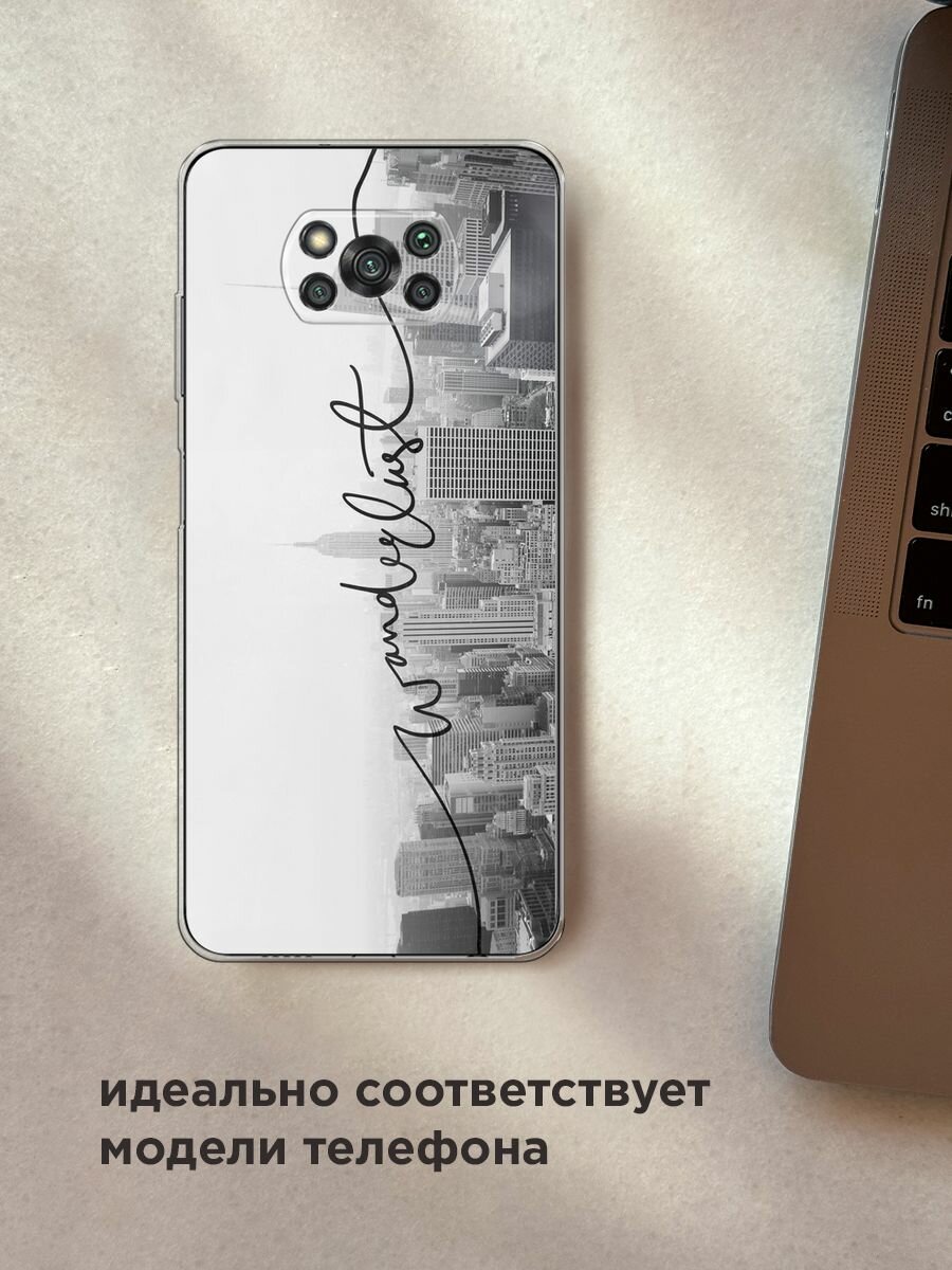 Чехол на Xiaomi Poco X3/X3 Pro / Поко X3/X3 Pro с принтом "Черно город" — фото 1