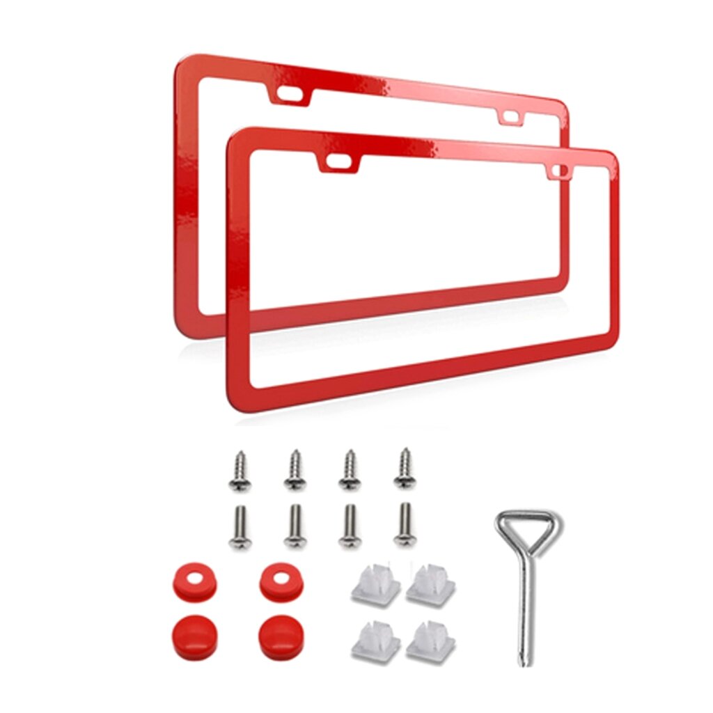 1 Пара Автомобильных номерных знаков Рамка Бирки Чехлы Декор Устойчивый к коррозии Регулируемый