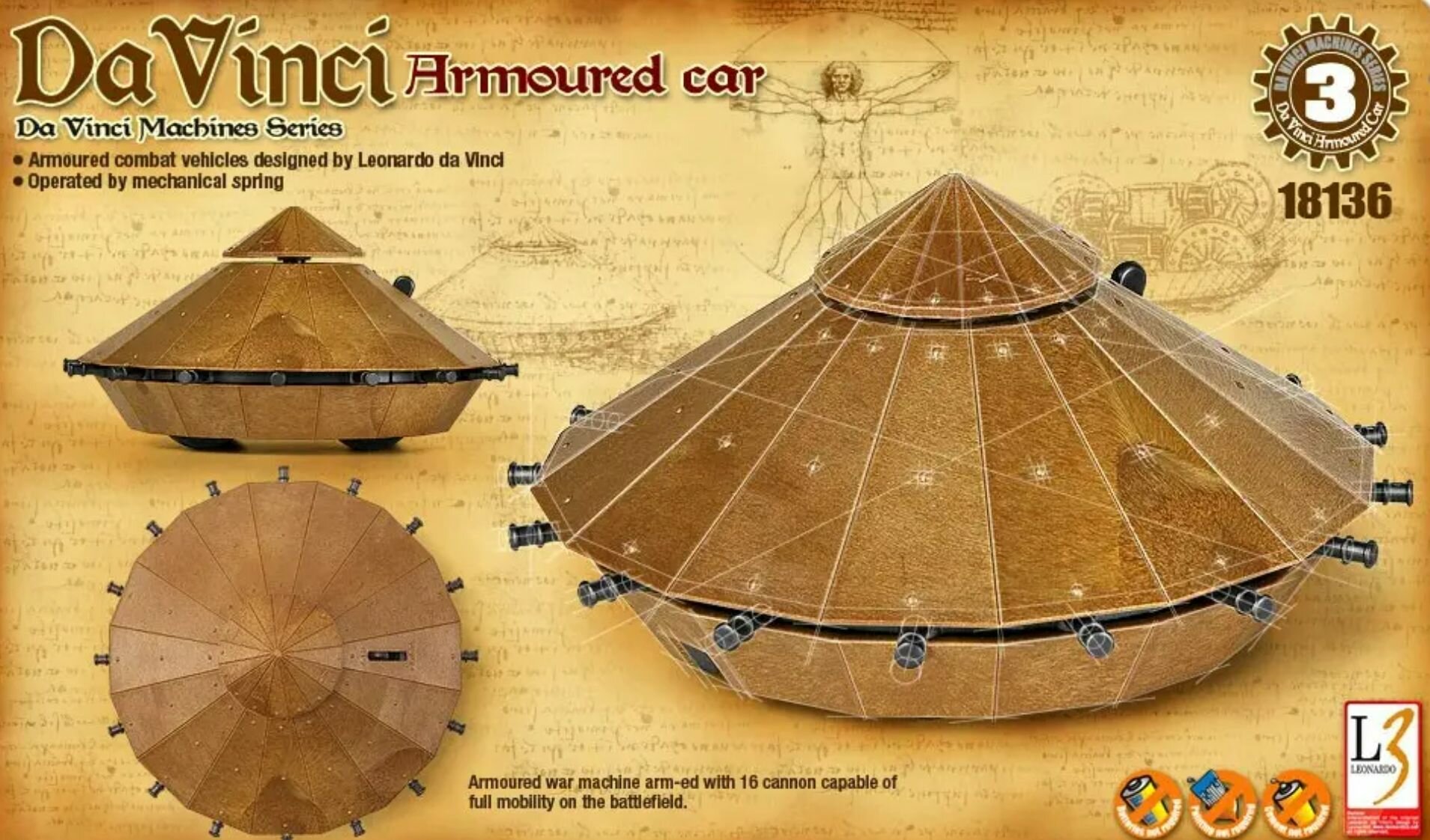 Academy 18136 Бронированный автомобиль Da Vinci сборная модель