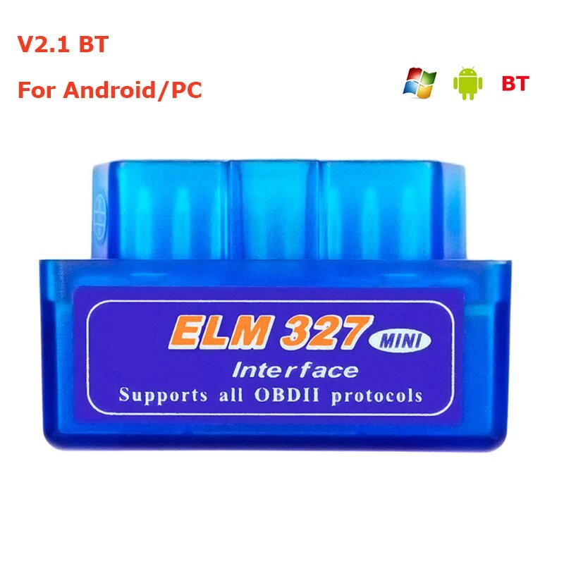 Super ELM327 Bluetooth V2.1 OBD2 Автомобильный сканер Диагностический инструмент ELM327 V2.1 BT Blue