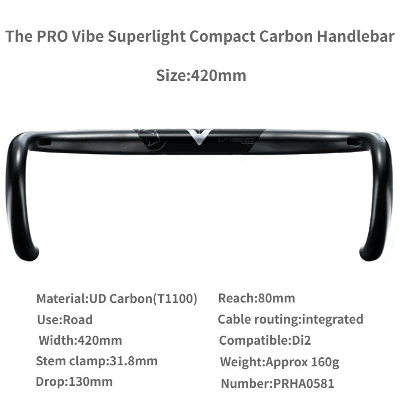 SHIMANO PRO Vibe AL-6066 руль 31.8 мм Carbon SL CP 420