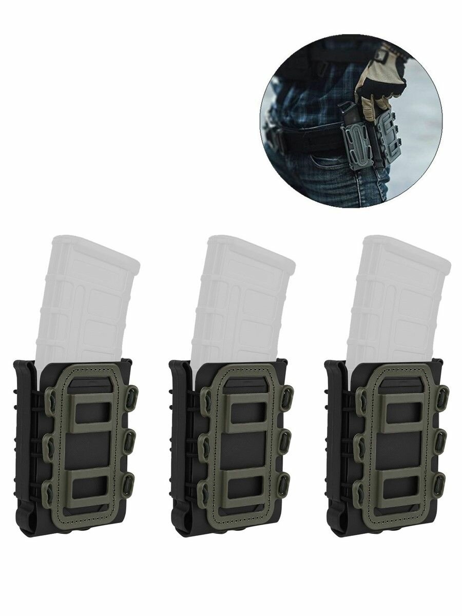 Krydex 5,56 / 7,62 чехол для магазина с зажимом MOLLE Универсальный держатель для магазина