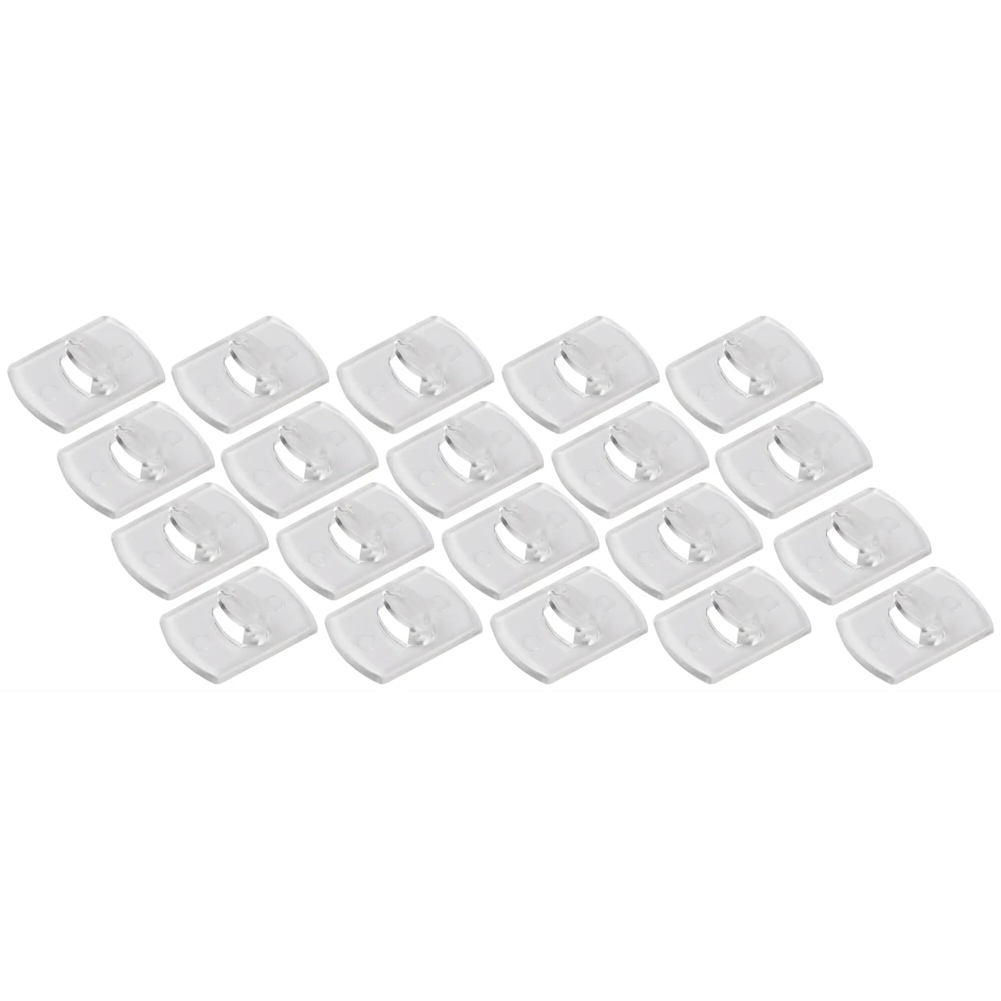 Клипса для гирлянд самоклеящаяся 100 шт набор крепежных элементов для декора без шума