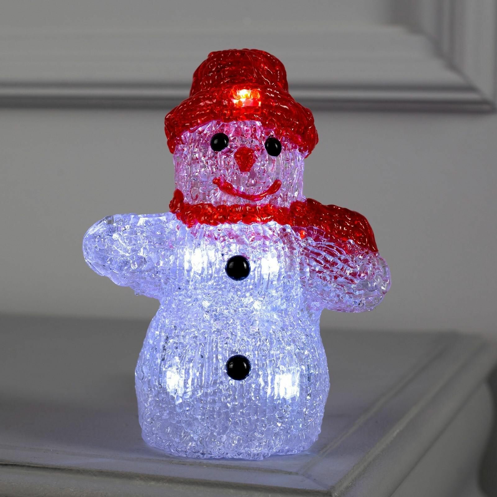 Фигура свд Снеговичок в шапке 7х15х7см (Luazon Lighting)