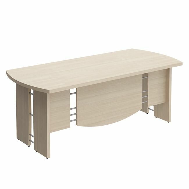 Стол руководителя письменный Юнитекс серия Борн 200*90*75 дуб шамони