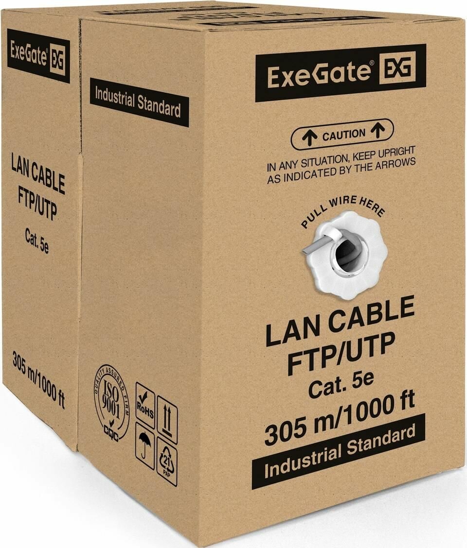 Кабель для интернет-соединения ExeGate EX281817RUS 305м