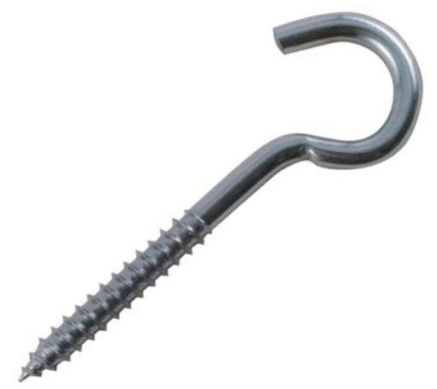 Шуруп-полукольцо 10х80 (10шт) цинк