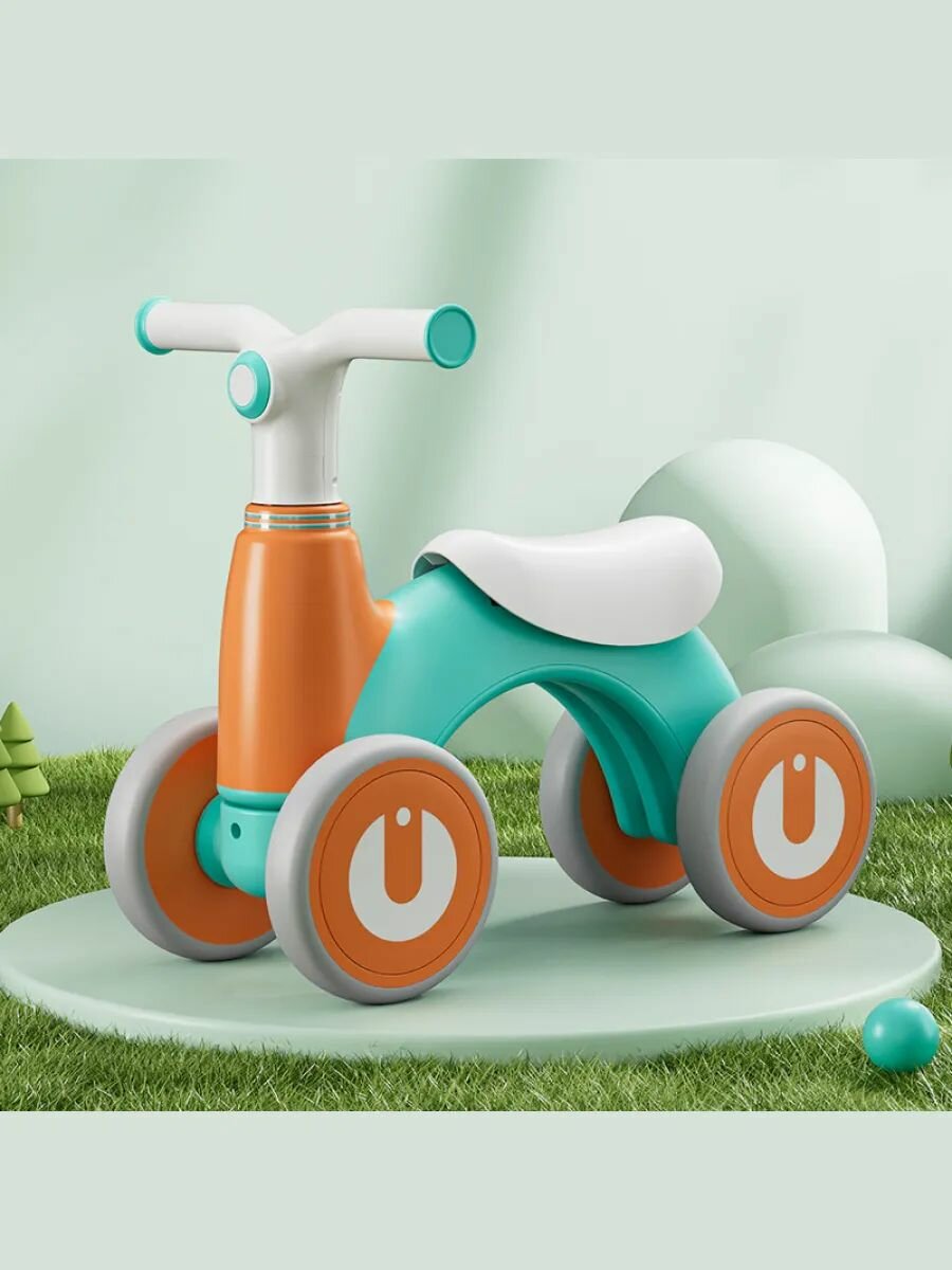 Беговел, велогон, четырехколесный детский для дома, для улицы, подсветка, музыка, для девочки, для мальчика.