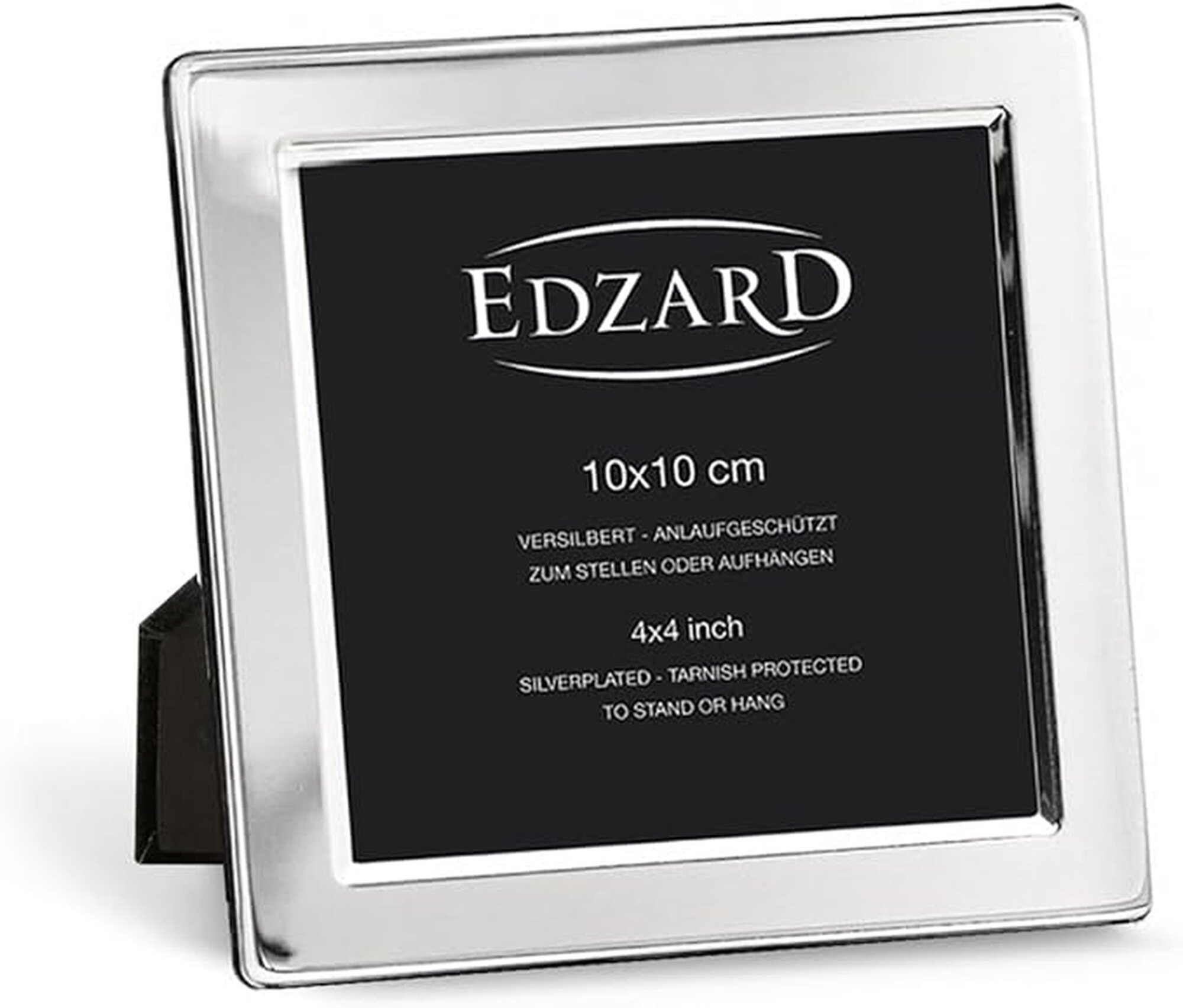 Рамка для фотографий Edzard Salerno, размер 10х10 см, цвет серебристый, 4901_EDZARD