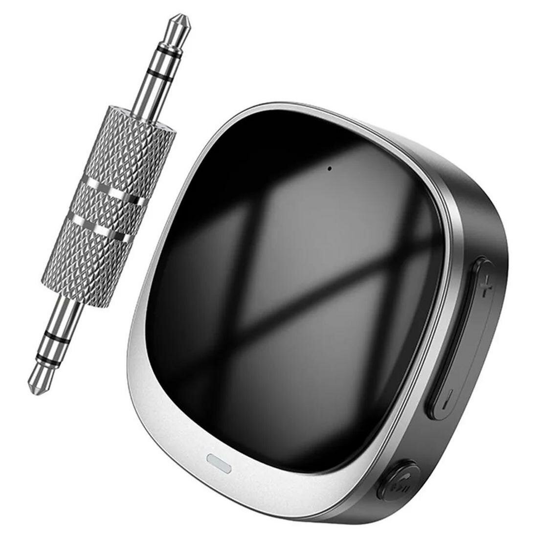 Автомобильный Bluetooth-ресивер Hoco E80, разъем AUX, цвет черный