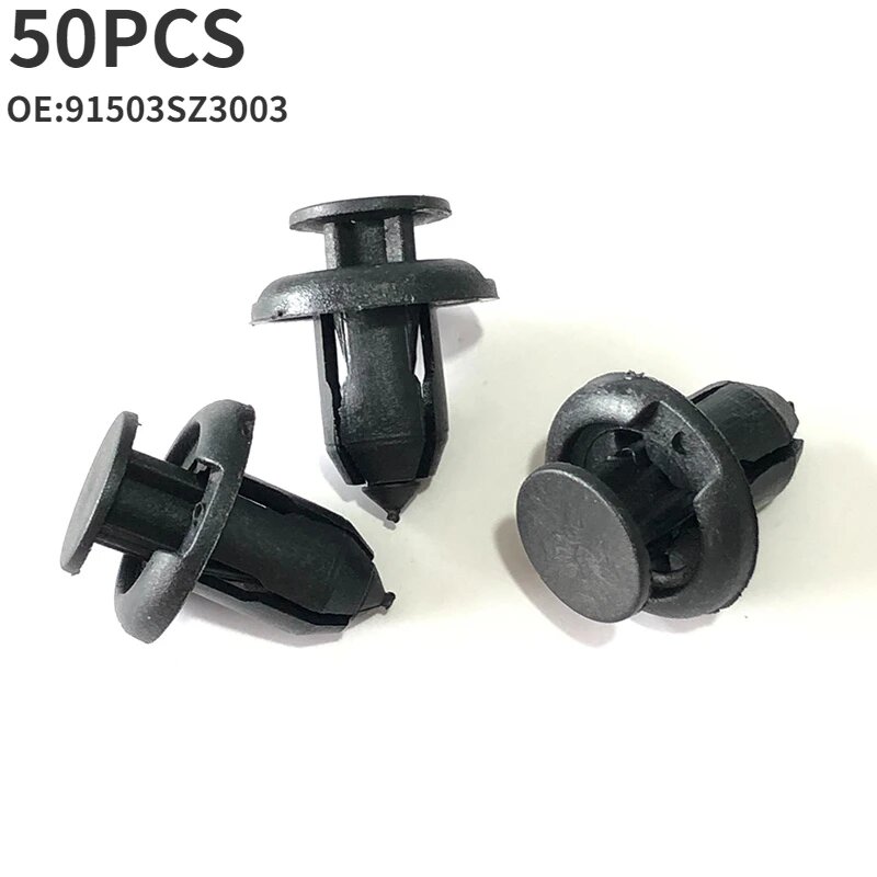50 шт, авто крепеж для бампера, 10 мм, отверстие, заклепка, фиксатор, крышка двигателя, обшивка двери автомобиля, зажим для панели, крепеж для Toyota, BMW