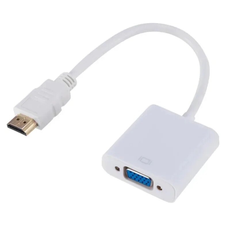GRWIBEOU HDMI-VGA адаптер кабель white