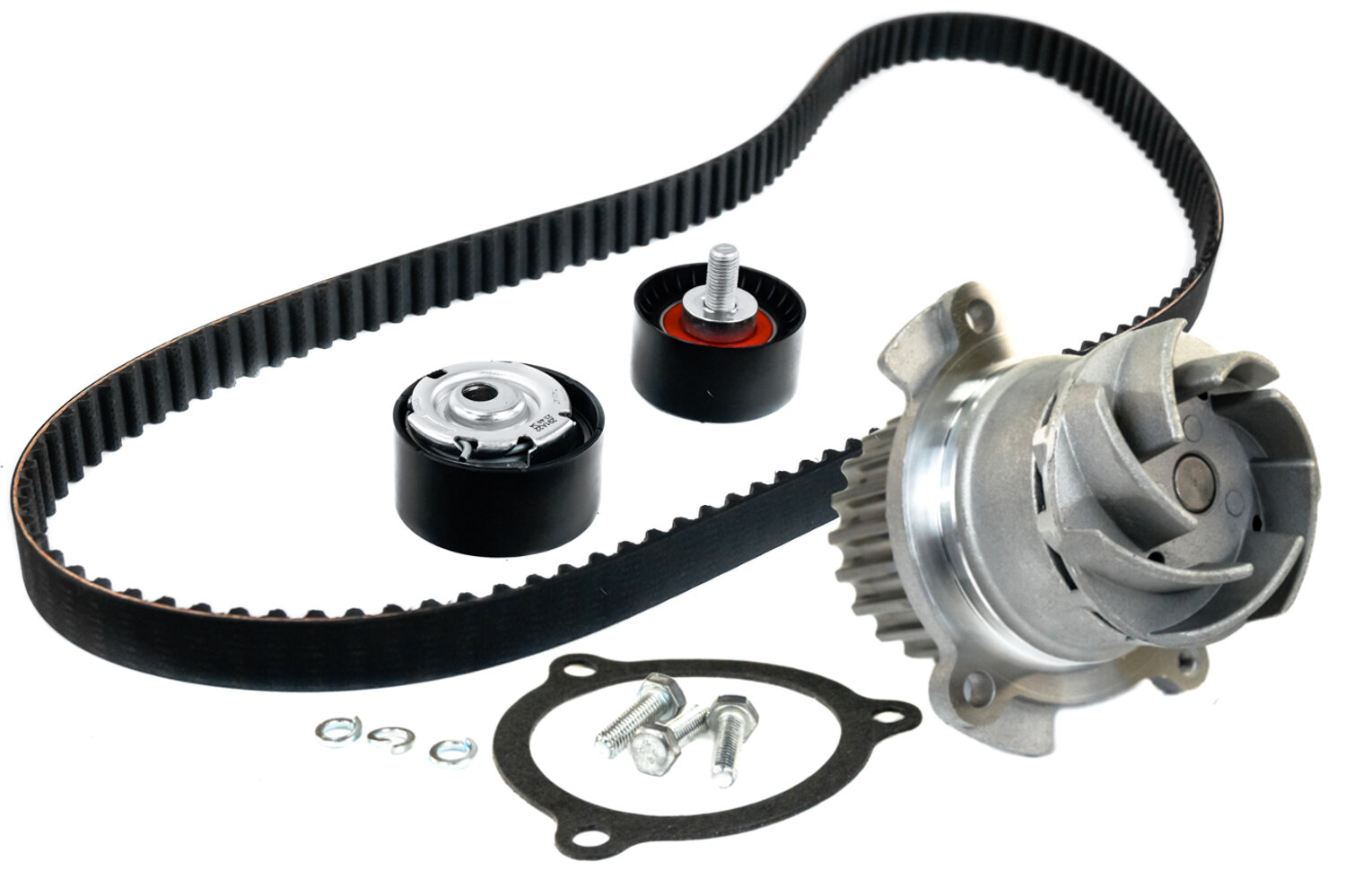 Комплект ремня ГРМ GATES с помпой 21126 Luzar для 16-клапанных Лада Приора, Калина, Калина 2, Гранта, Гранта FL, Ларгус, Ларгус FL, Веста, Икс Рей, Датсун