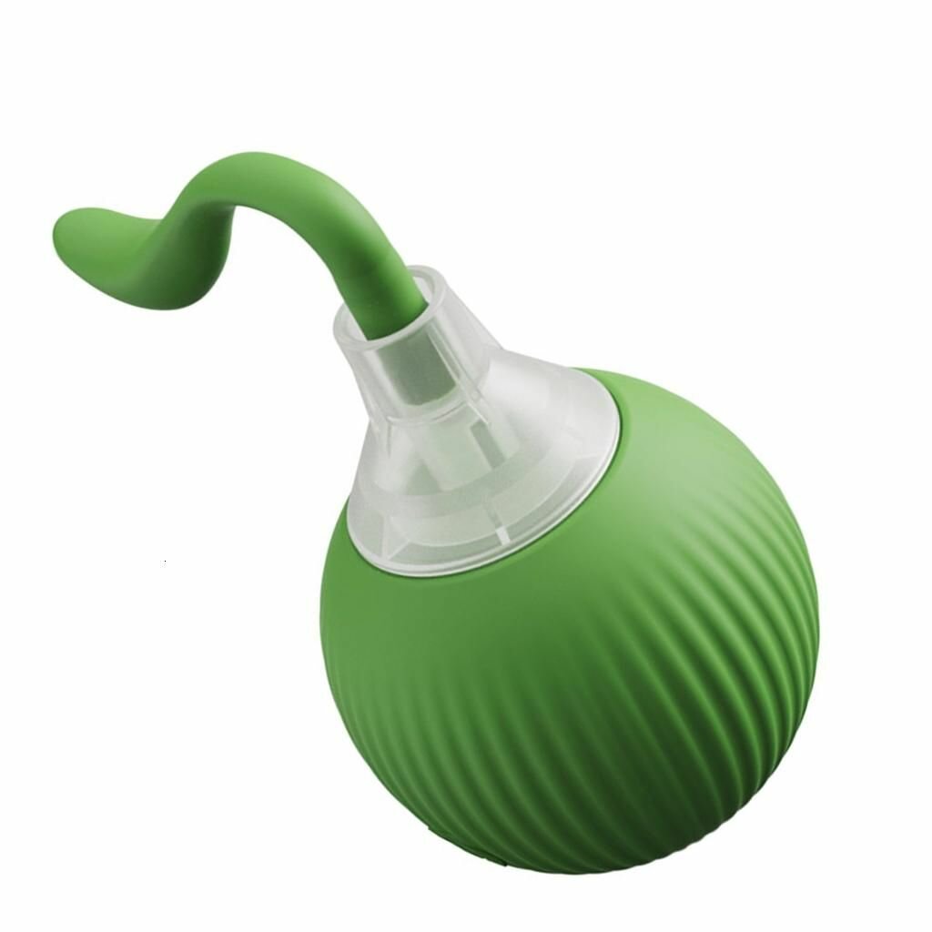 Автоматическая игрушка для кошек с силиконовым шариком и хвостом мыши, Зеленый