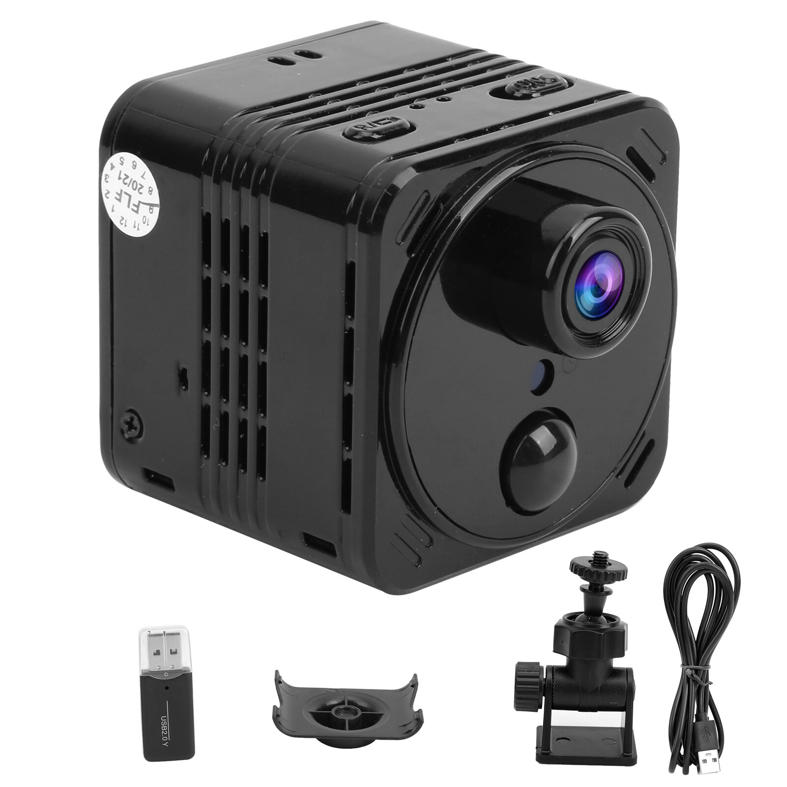 Mini Wi -Fi Camera 4K Обнаружение движения в ширину 170 °.