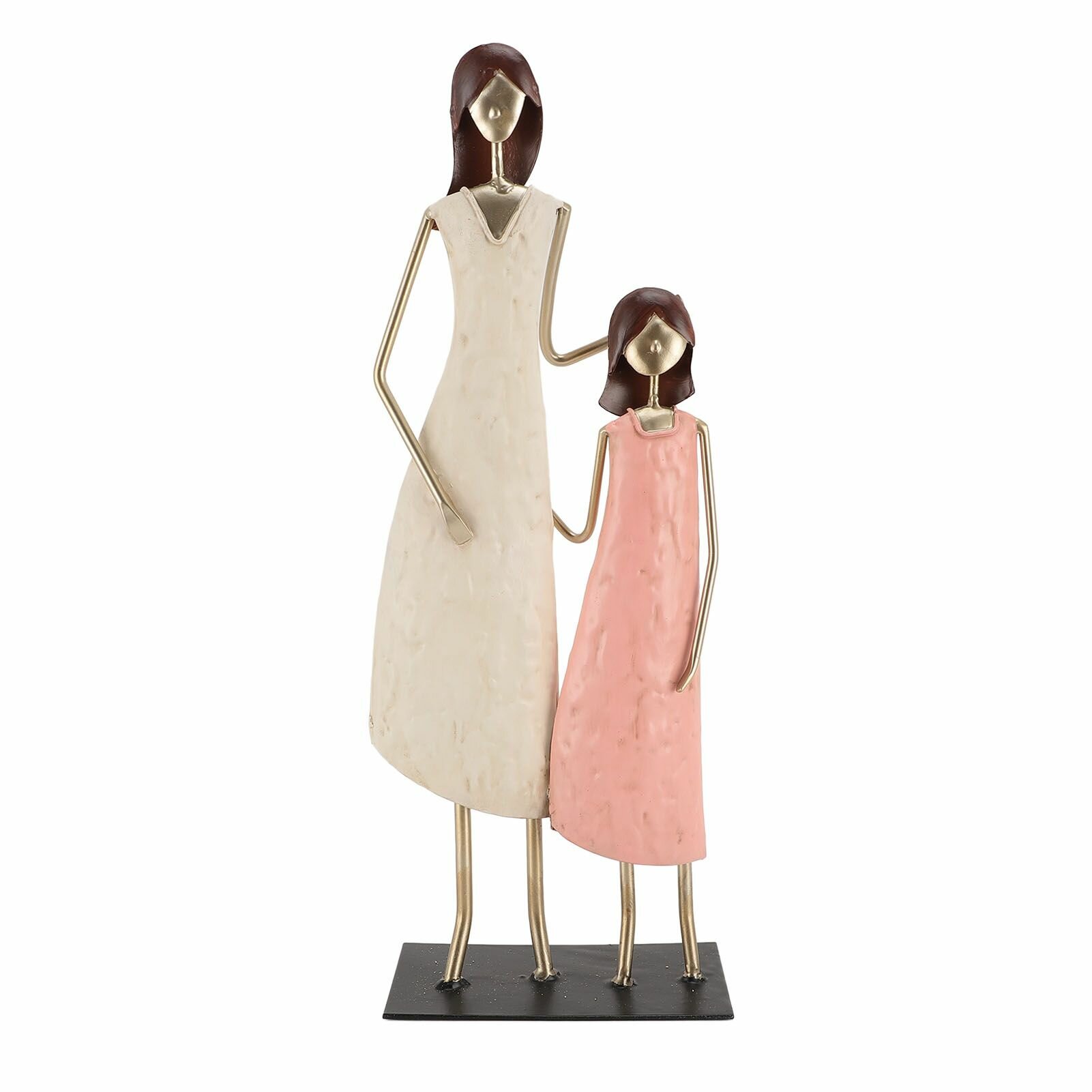 Металлическая статуэтка матери, винтажная железная скульптура, статуэтка мамы, символ любви, значимый домашний декор для матери и сына