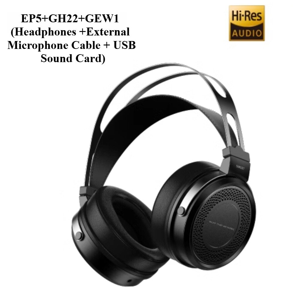 SIMGOT EP5+GH22+GEW1 Большие Динамические Наушники, Установленные На Голове, Закрытые Игровые Проводные Наушники HiFi
