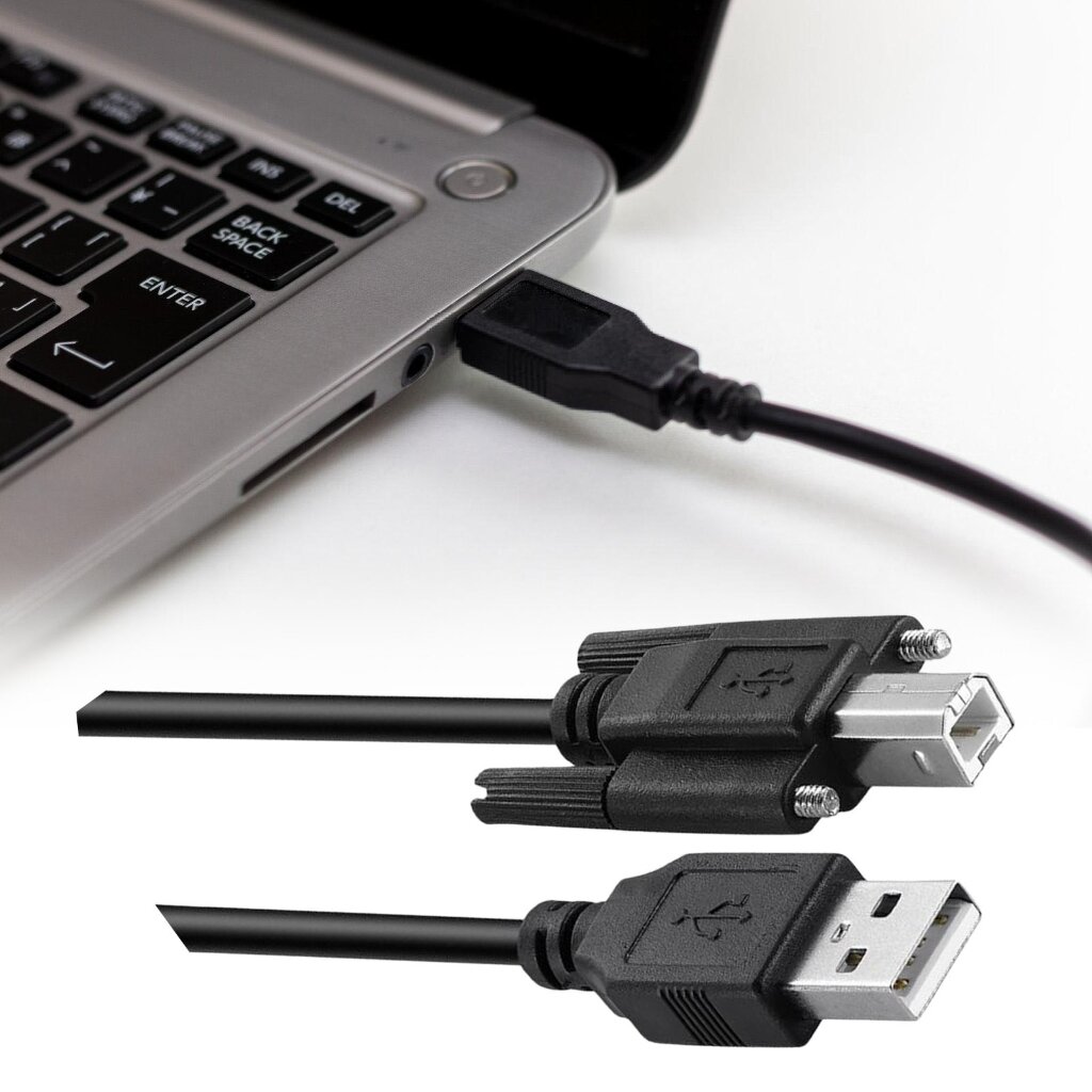 Кабель USB 2.0 тип A–B для принтеров, 1m — фото 1