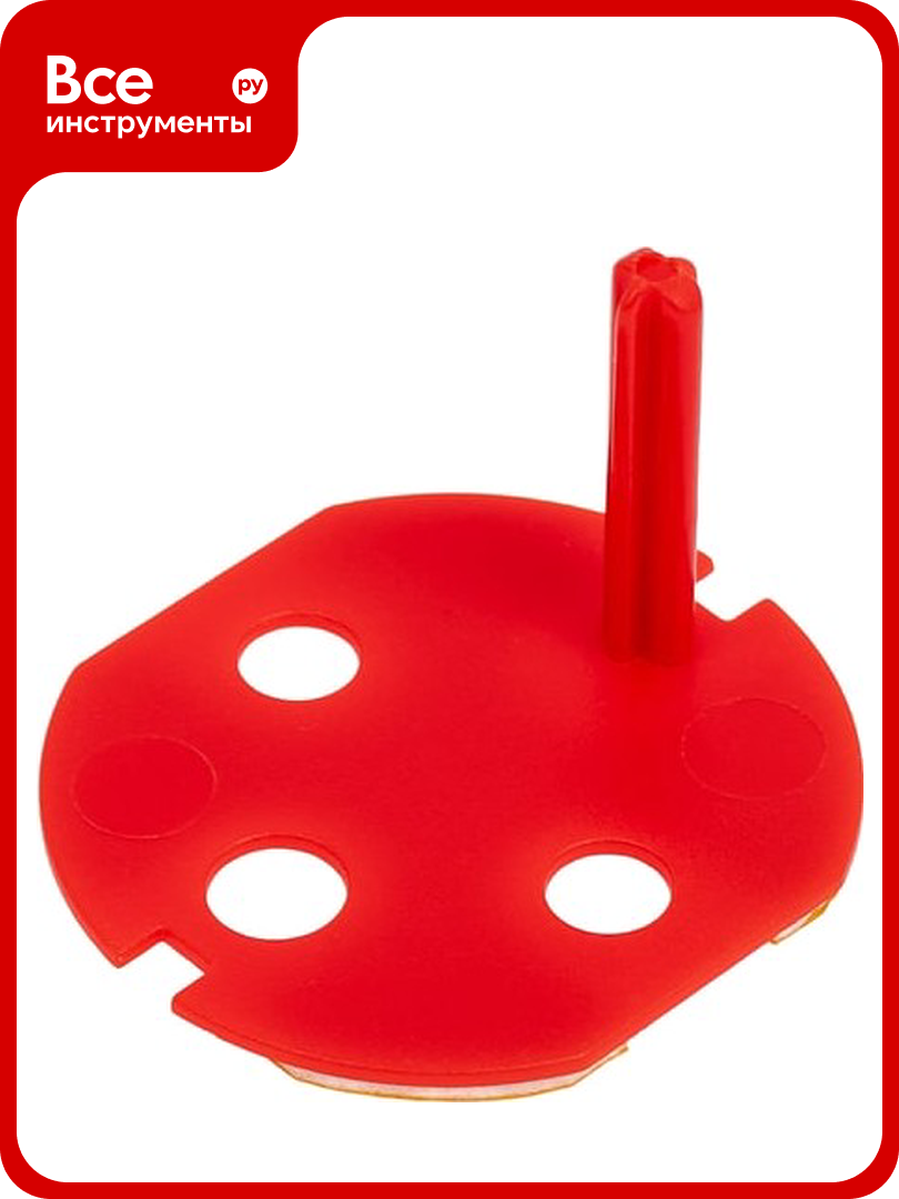 Ключ блокировки розетки SPL 2К+З, красный, 10 шт. (200002, 200016), ABS-пластик, размеры: 34x23x31 мм, без индикатора