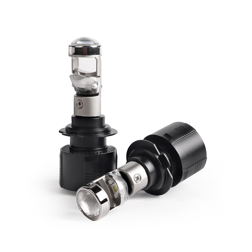 Светодиодные мини линзы Vizant цоколь H7 с чипом G-XPx3 6000lm 5000k