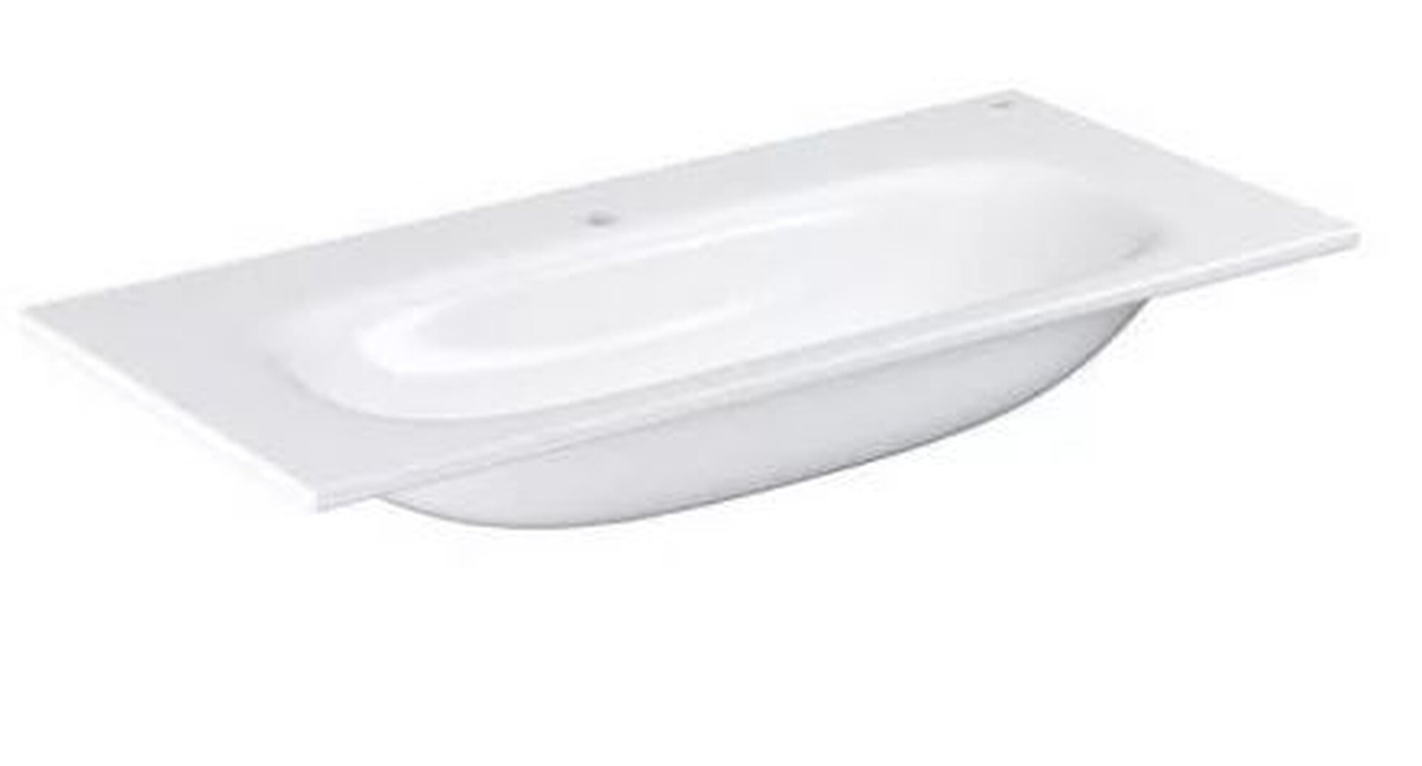 Раковина накладная Grohe Essence 3956600H, фаянс, белая, прямоугольная, 100 см